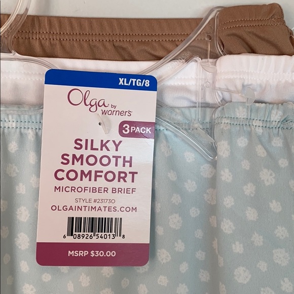 Olga | Intimates & Sleepwear | Olga Silky Microfiber Briefs L7 Xl8 ...